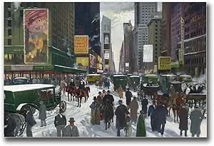Amazon.com: Canvas Wall PicturesNew York City Street 1900s Nyc ...