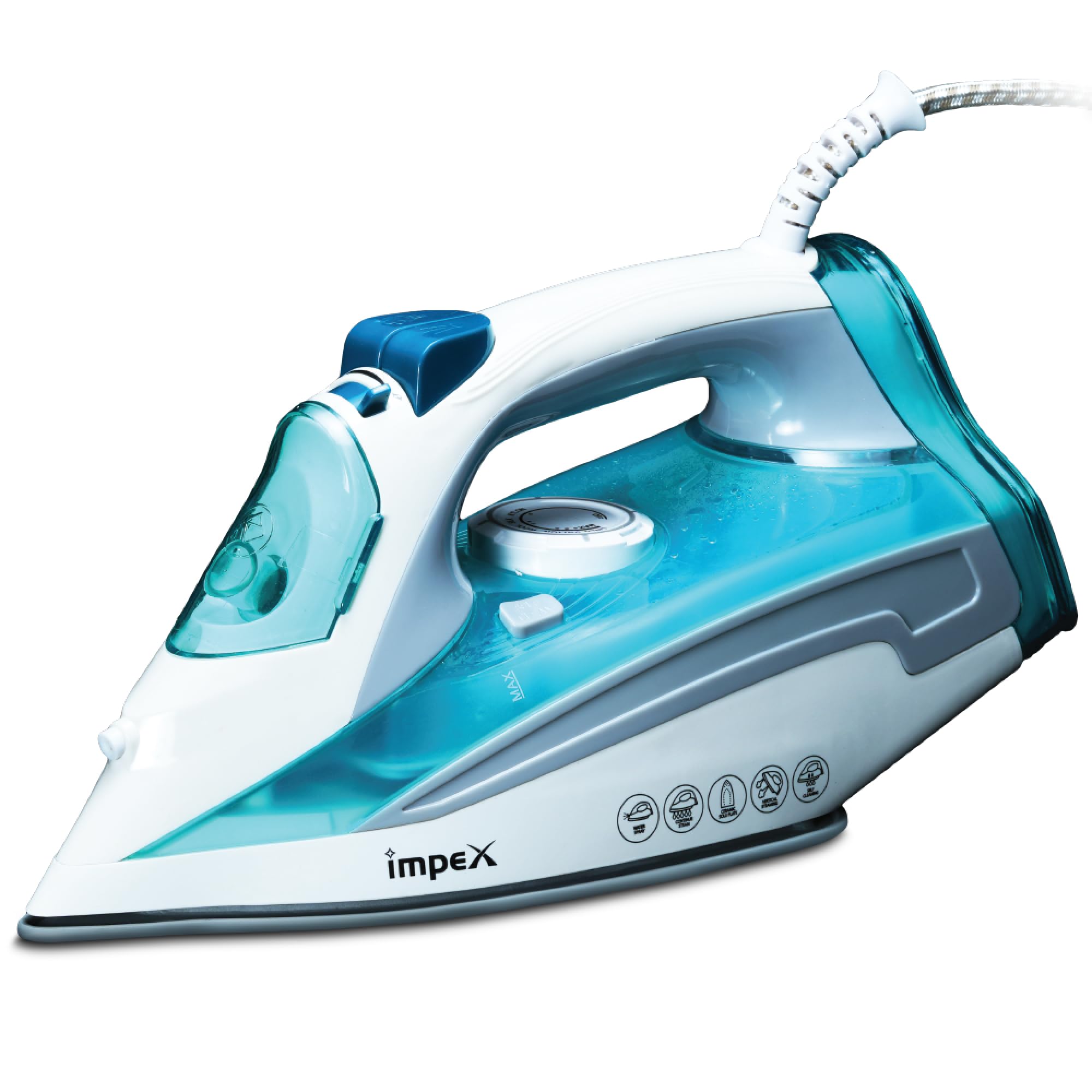 Impex IBS 403- Iron, Steam Iron Box with Ceramic Coated Plate and Water ...