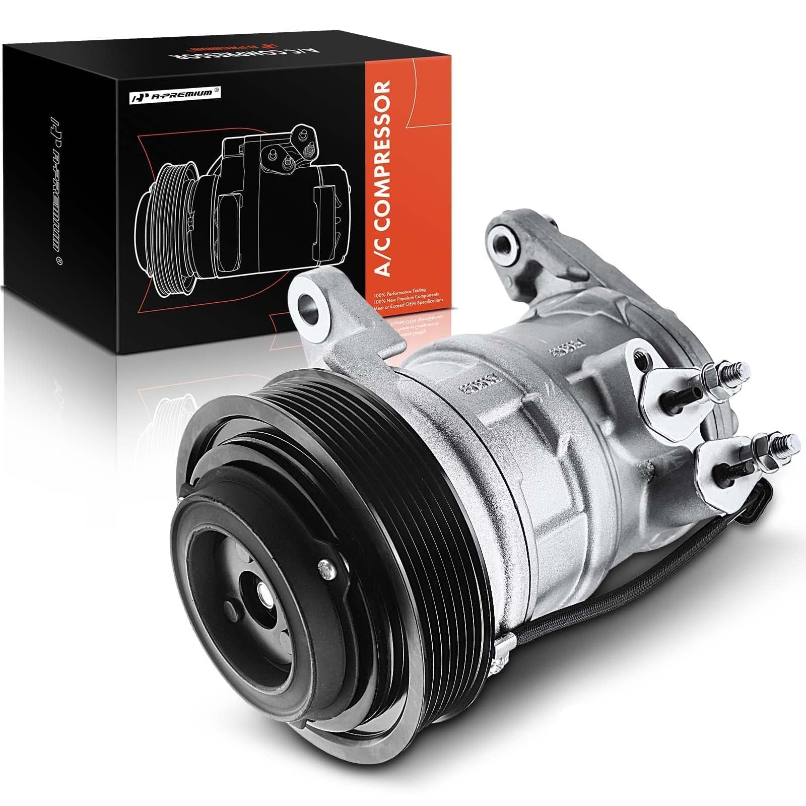 A-Premium Air Conditioner AC Compressor with Clutch Compatible with ...