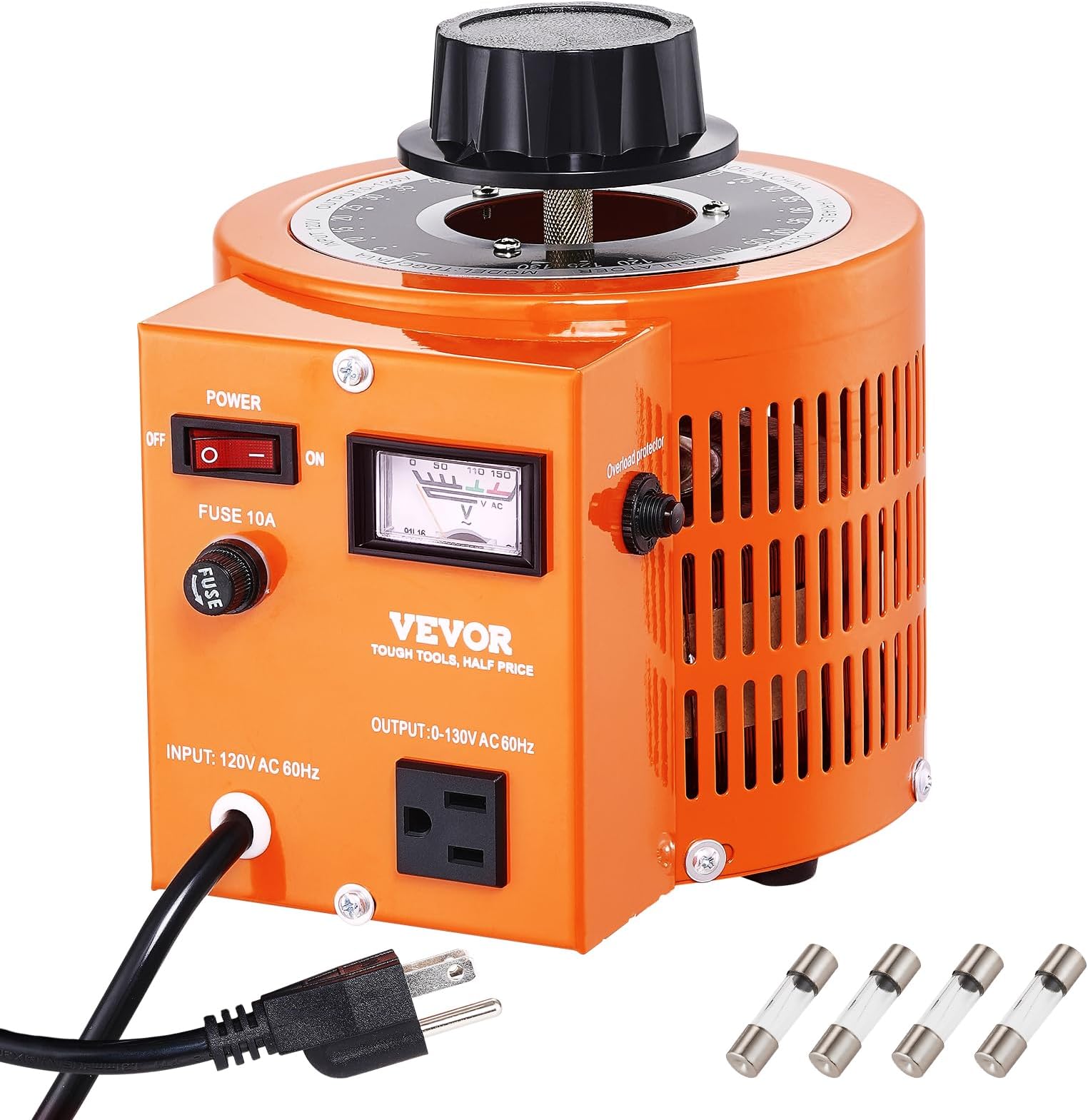 Amazon.com: VEVOR 3000VA Auto Variable Voltage Transformer, 23 Amp ...