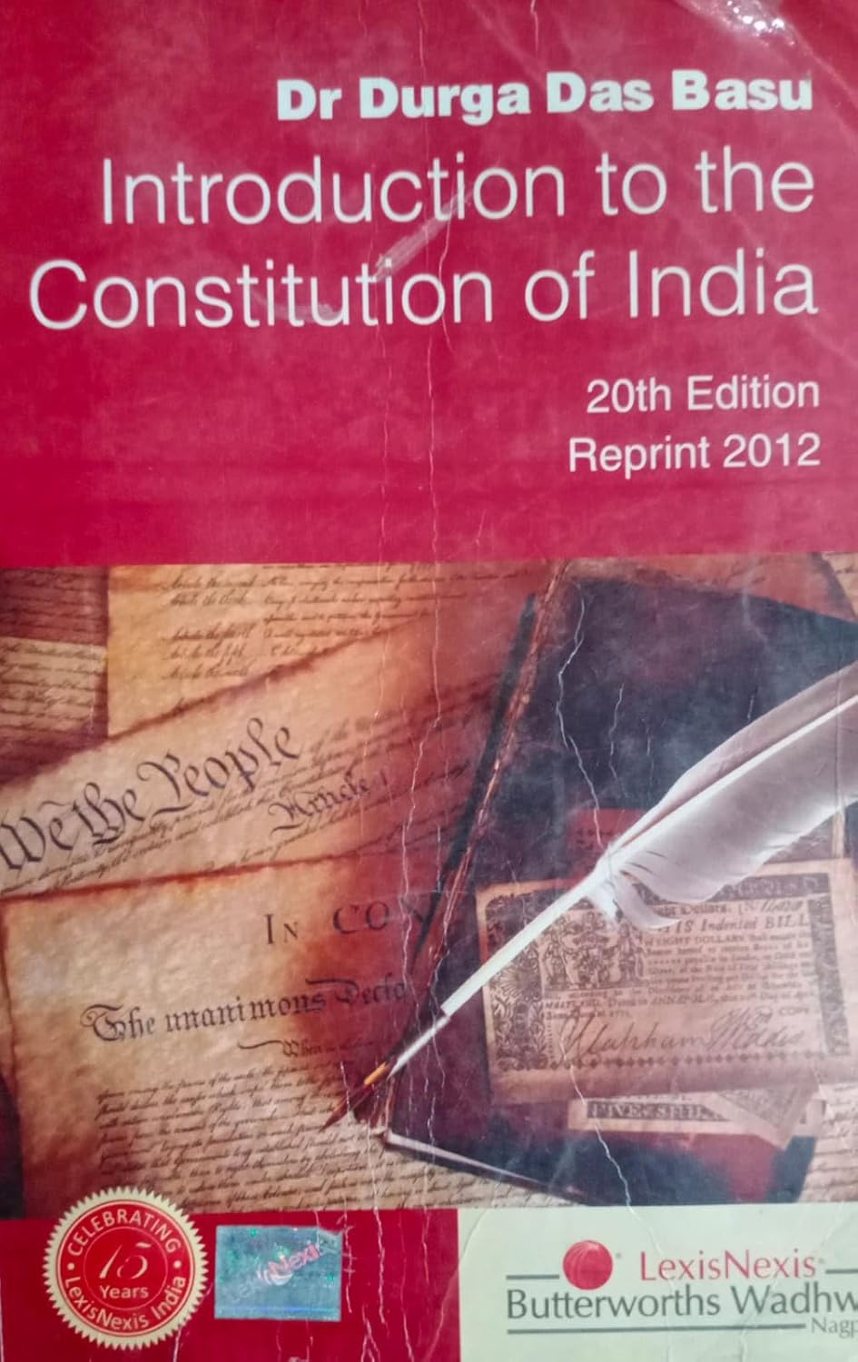 Introduction To The Constitution Of India By Durga Das Basu (Second Hand & Used Book) (S ...