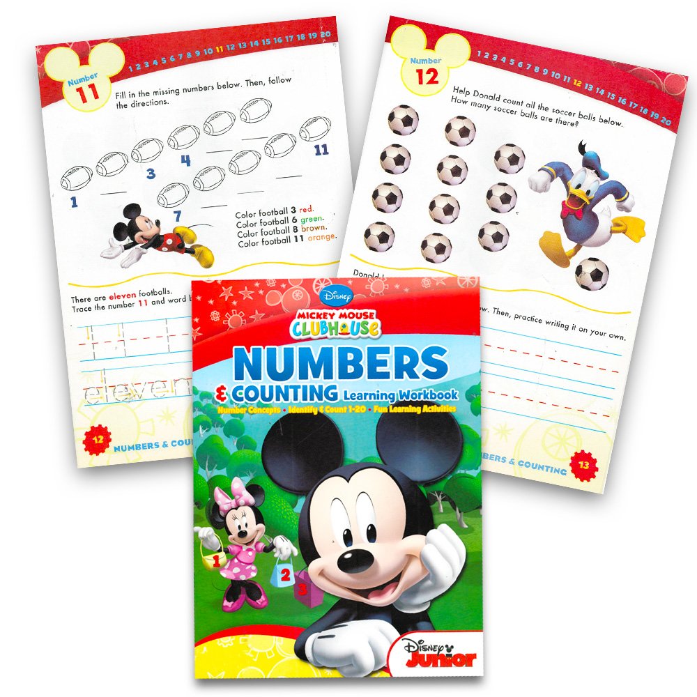 Buy Mickey Mouse Clubhouse Workbook and Flashcard Learning Bundle (Set ...