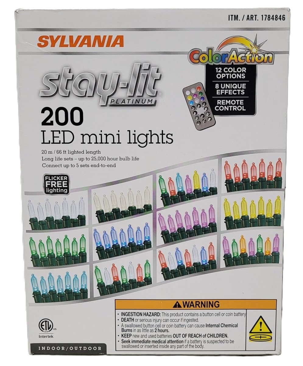 Sylvania Color Changing Christmas Lights Sylvania 9' 3 Function Color