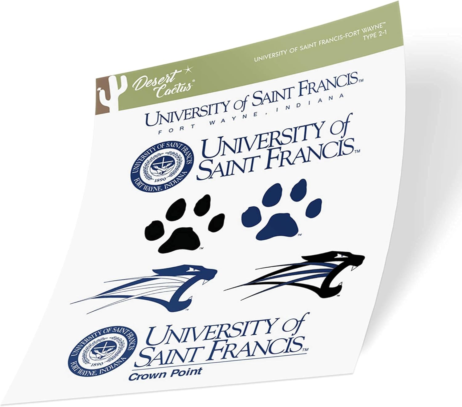 Amazon.com: University of Saint Francis USF Cougars Sticker Vinyl Decal ...