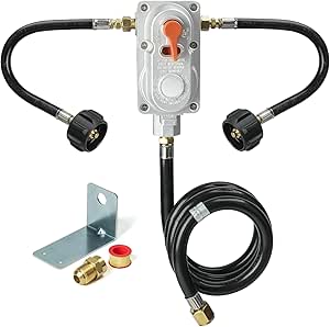 Amazon.com: Skyflame 2-Stage RV Propane Regulator for Dual Tanks ...