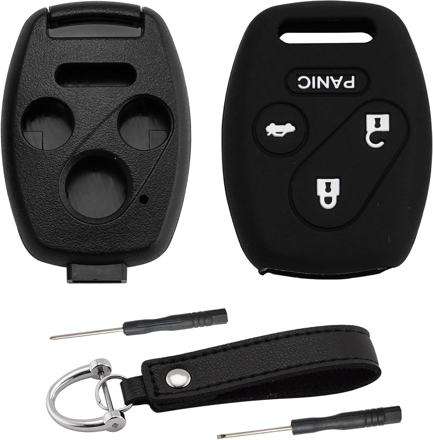 Amazon.com: EKALA 2Pcs for Honda Key Shell Replacement with Silicone ...