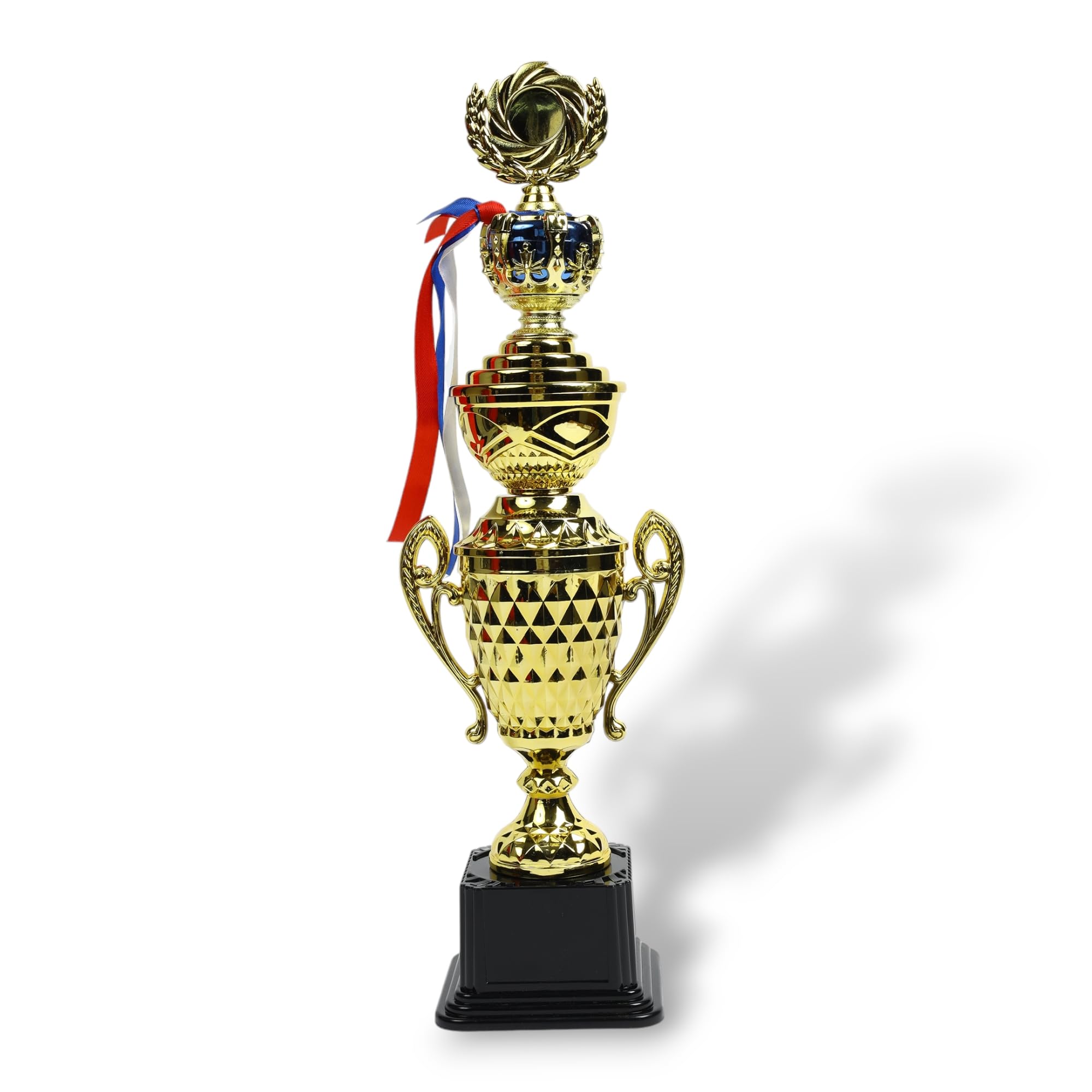 ArtRight Double Layered Goldwinner Lucky Trophy for Winners with Blue ...