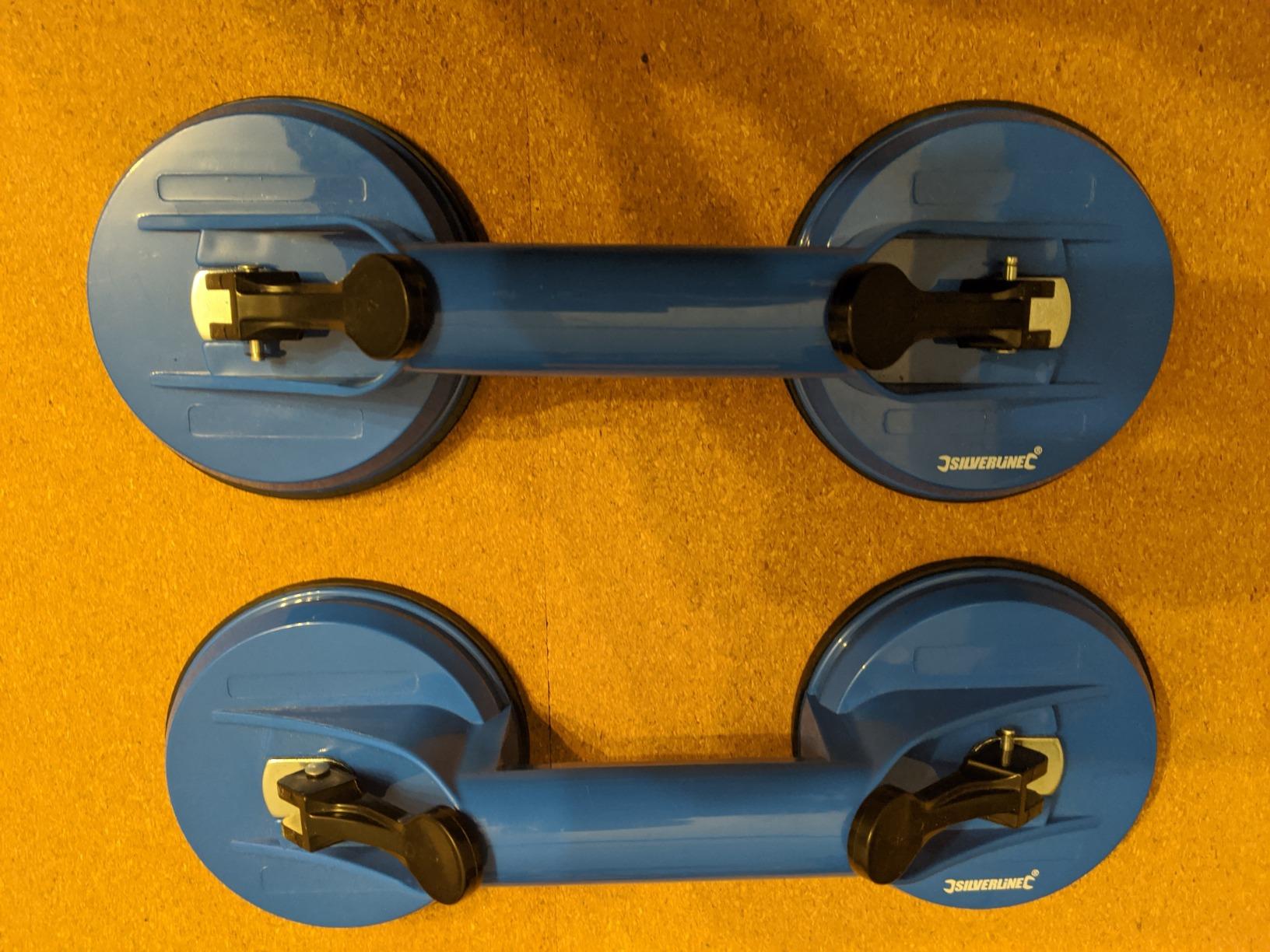 Silverline Double Suction Pad 70kg (675088) : Amazon.co.uk: Business ...