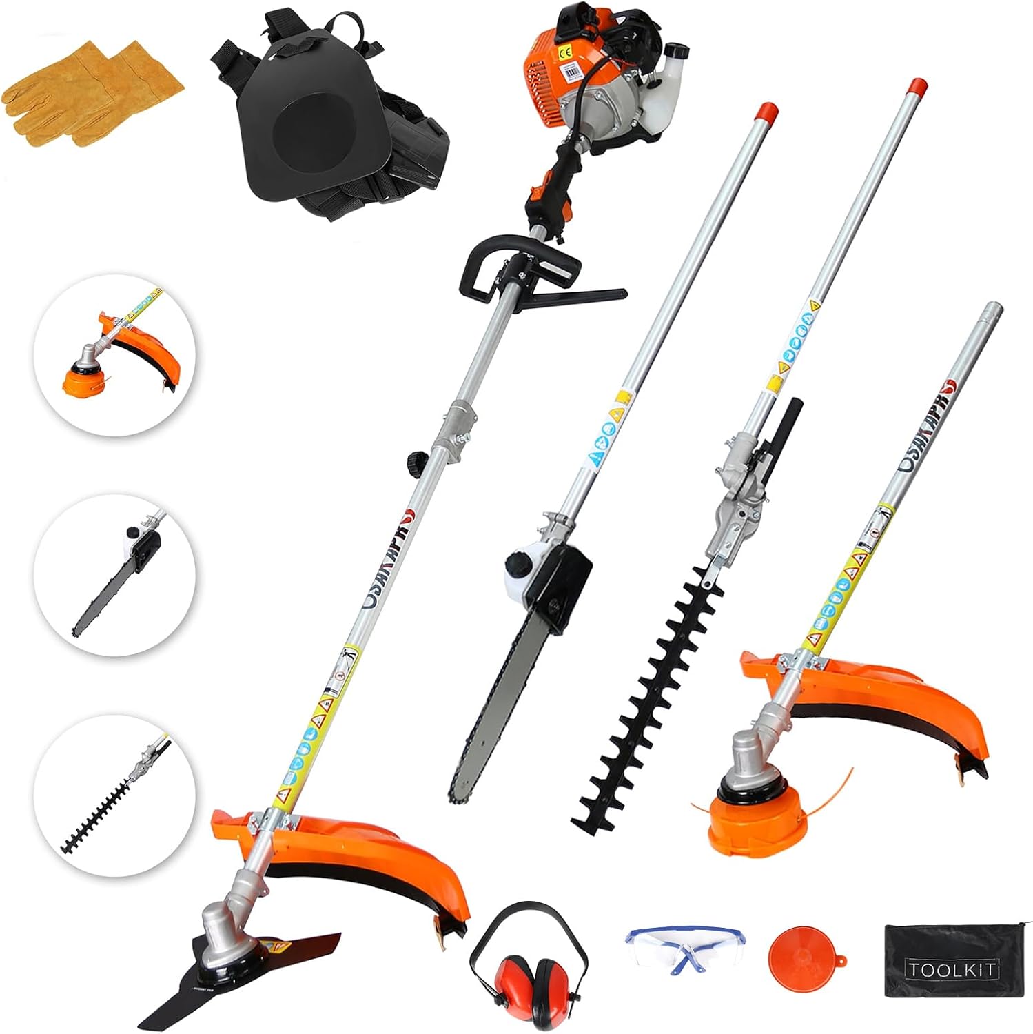 Amazon.com : 52cc Gas Trimmer Weed Eater, 4 in 1 String Trimmer ...