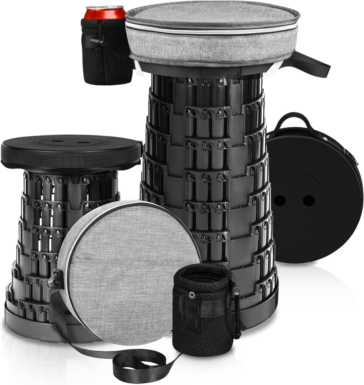 Amazon.com: Fuairmee Collapsible Stool - Upgraded with 3 Slides Load ...