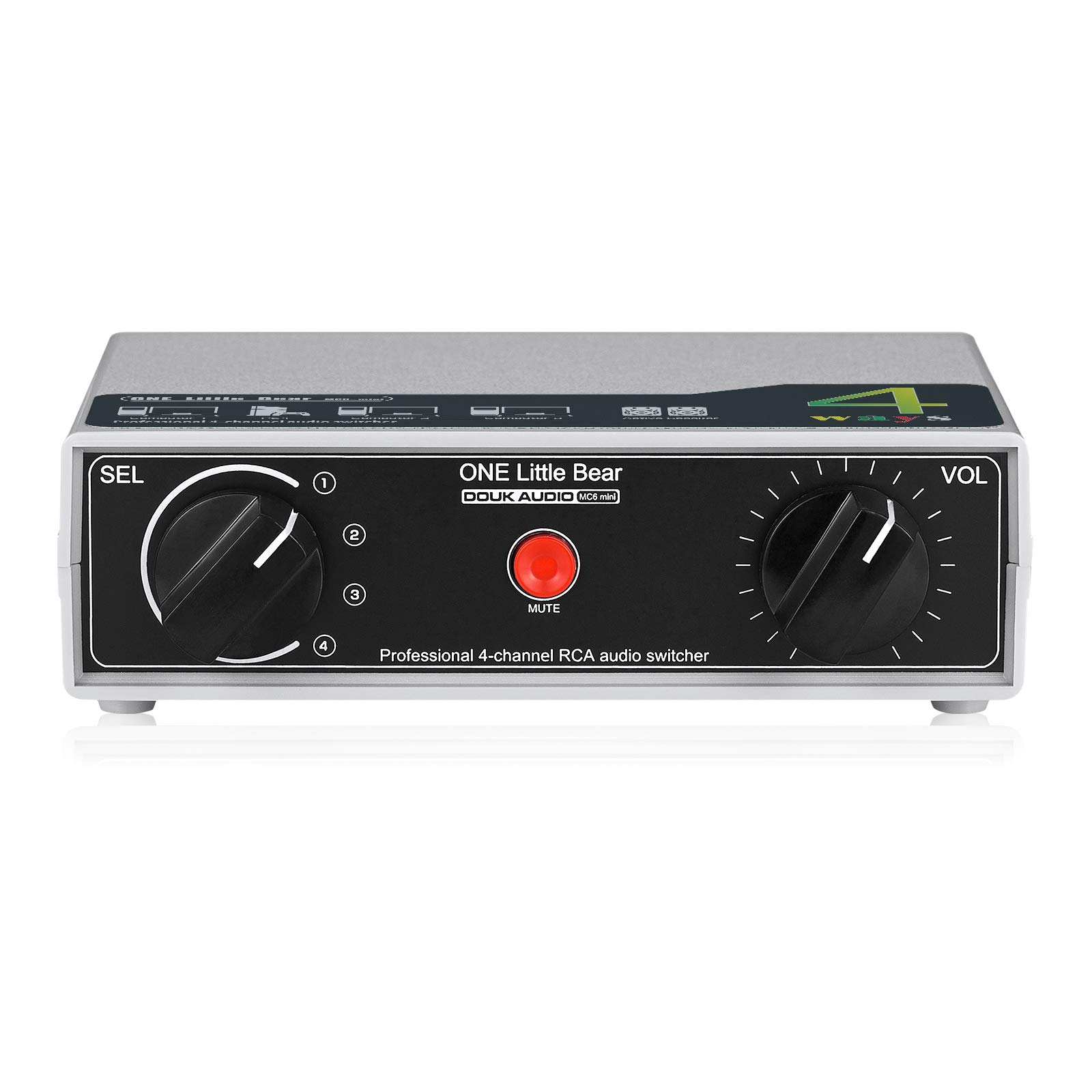 Amazon.com: Douk Audio MC6 Mini 4-Way Analog Stereo RCA Audio Switcher ...