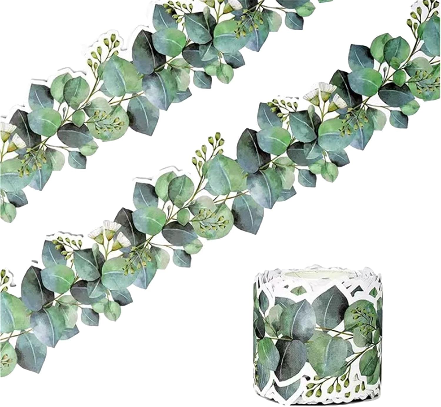 Eucalyptus Borders, 15m Bulletin Board Border Leaf Trim, Backing Paper ...