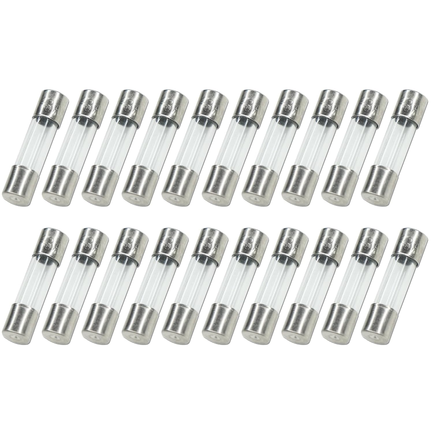Electronic Spices 3A 250V 5mm x 20mm Fast Acting Glass Tube Cartridge ...