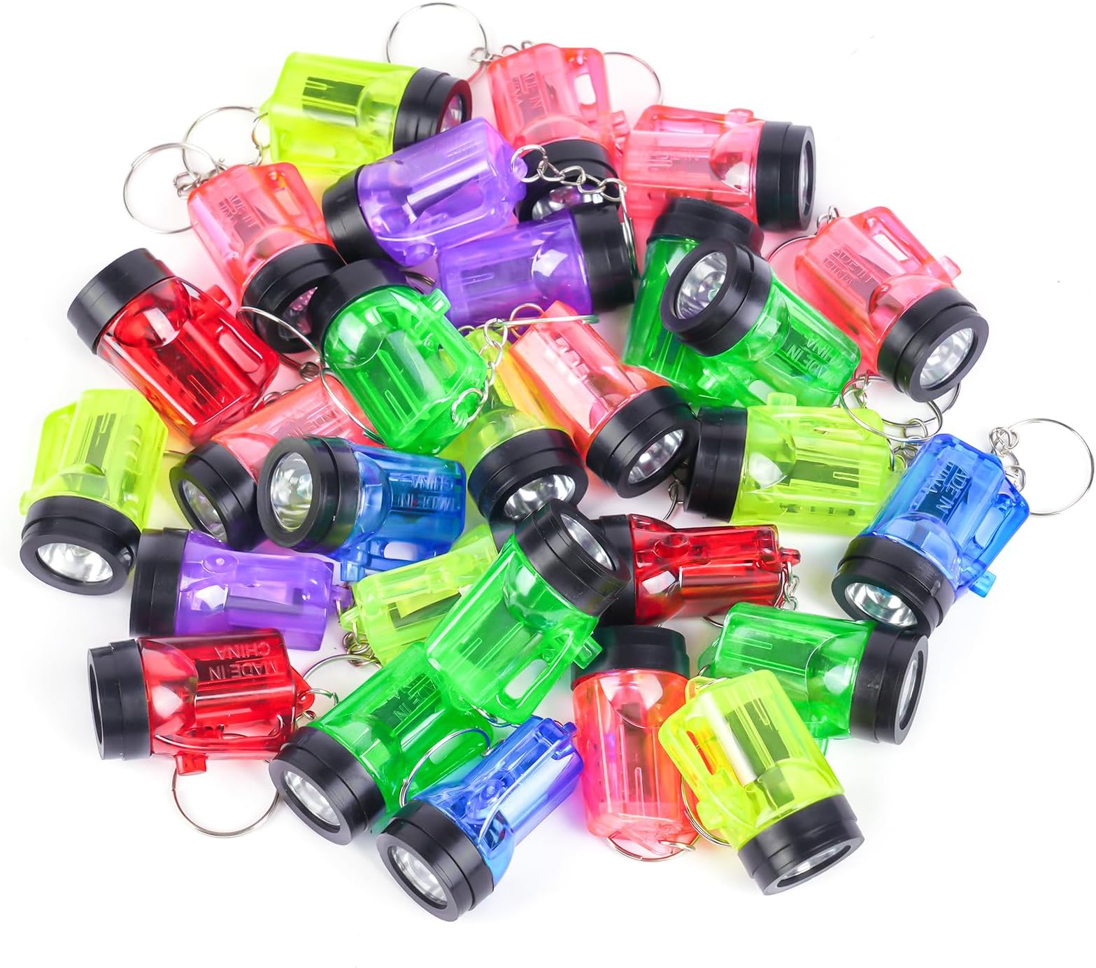 flintronic 28PCS Mini Torch Keychains, Portable Mini LED Keychain Torch ...