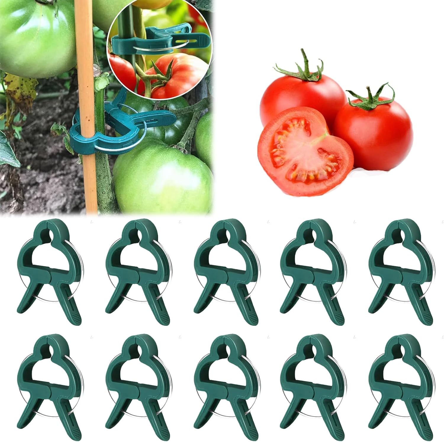 Amazon.com : 100PCS Secured Plastic Plant Clip, Plant Support Clips ...