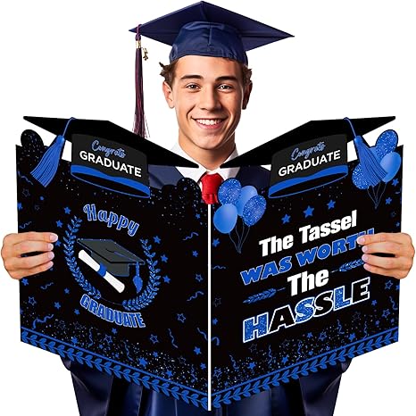 Amazon.com : Jumbo Graduation Greeting Card 25 x 16 inch Giant Class of ...