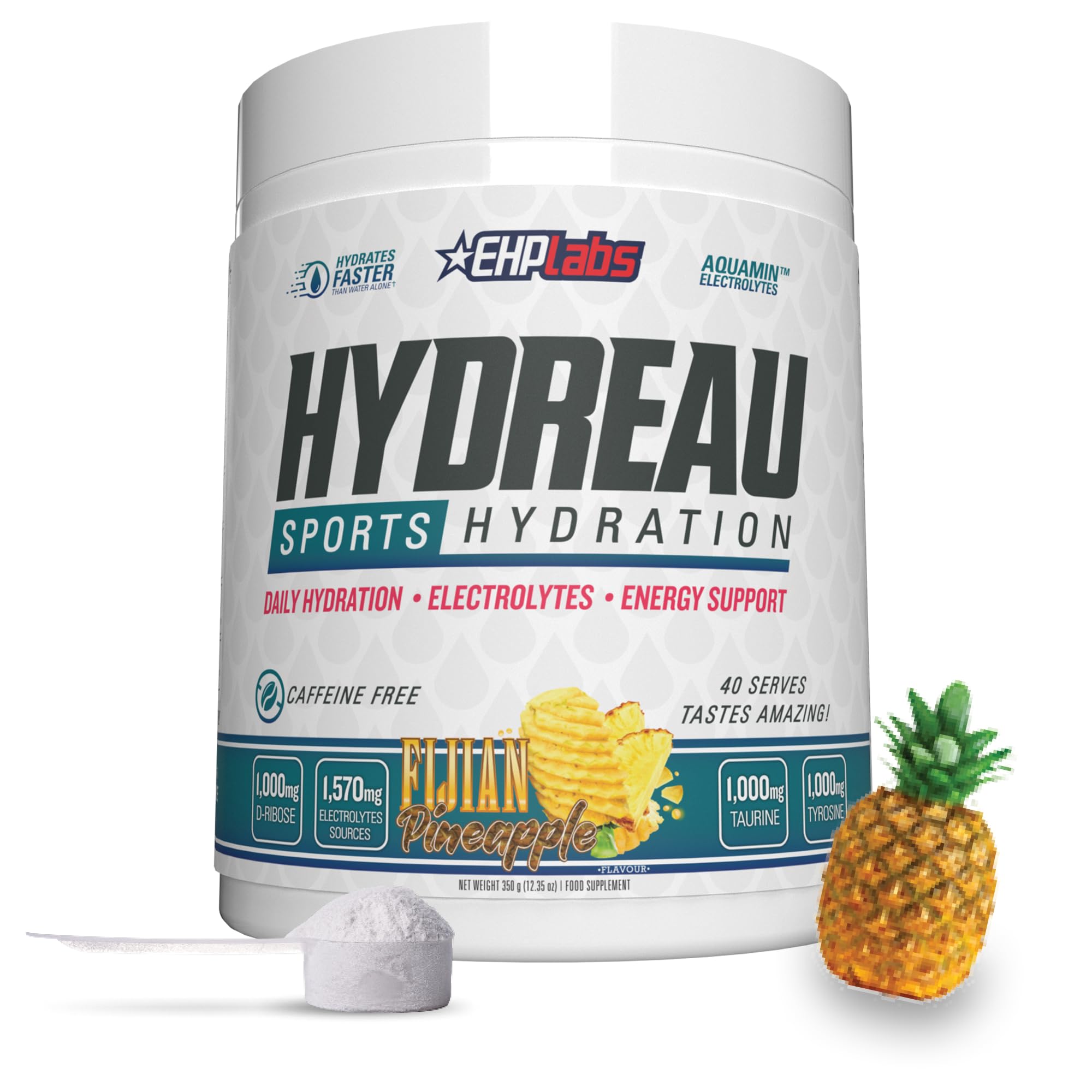 EHP Labs Hydreau Electrolytes Powder No Sugar - Hydration Powder for ...