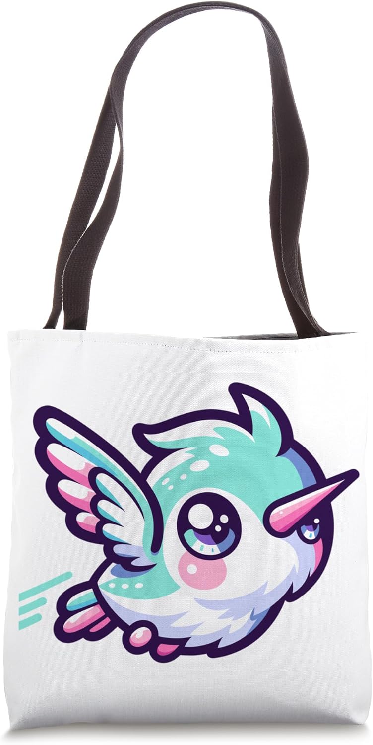 Amazon.com: Adorable Cute Japanese Kawaii Chibi Humming Bird Tote Bag ...
