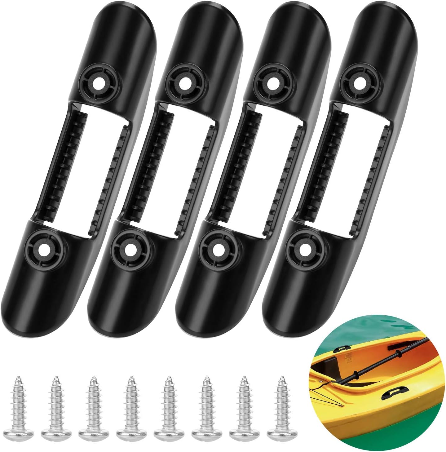 Amazon.com: QKURT 4 Pcs Kayak Paddle Holder Clip, Universal Platic ...