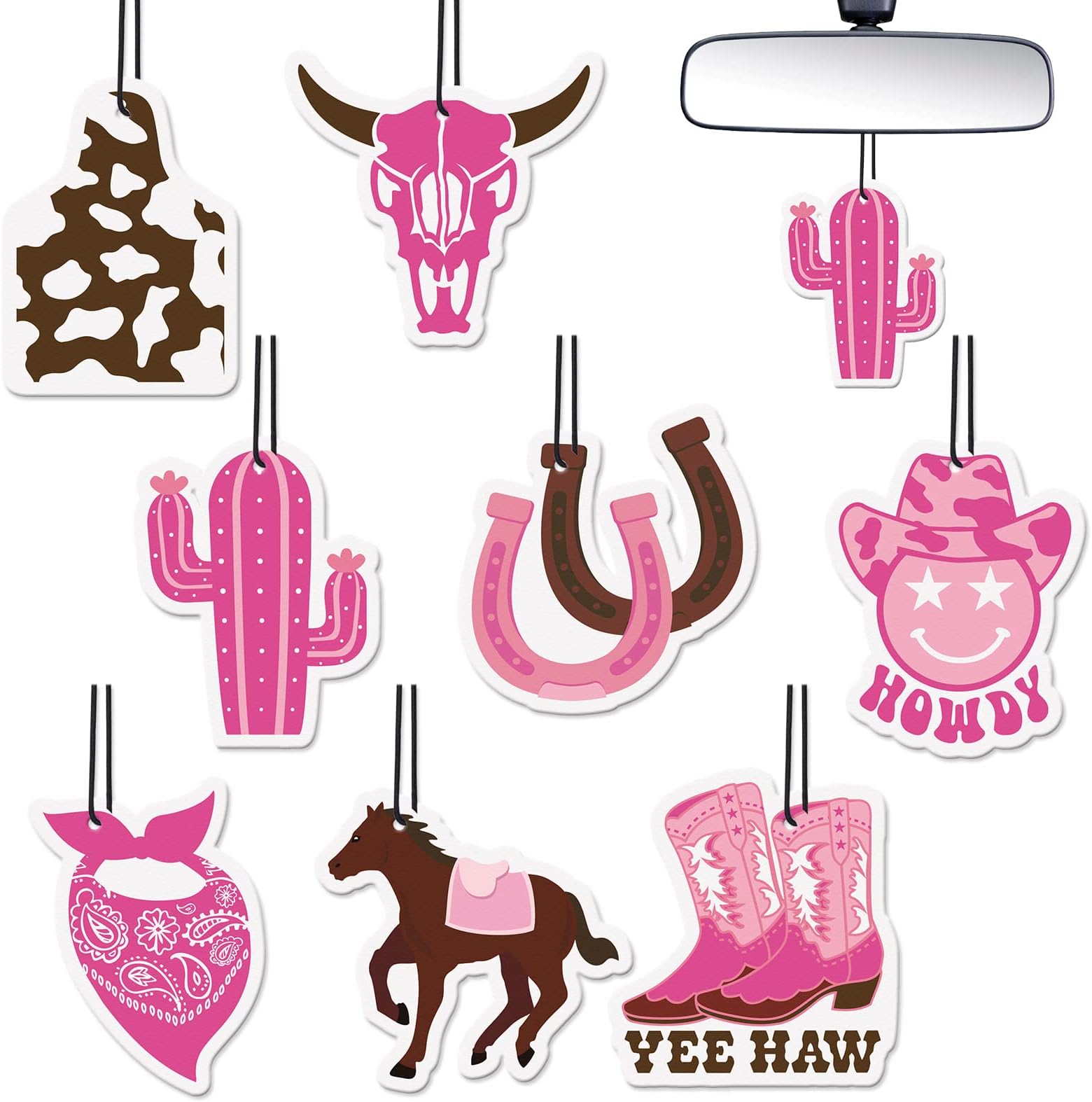 Amazon.com: 8 Pcs Pink Preppy Boho Car Air Freshener Y2k 2000s ...