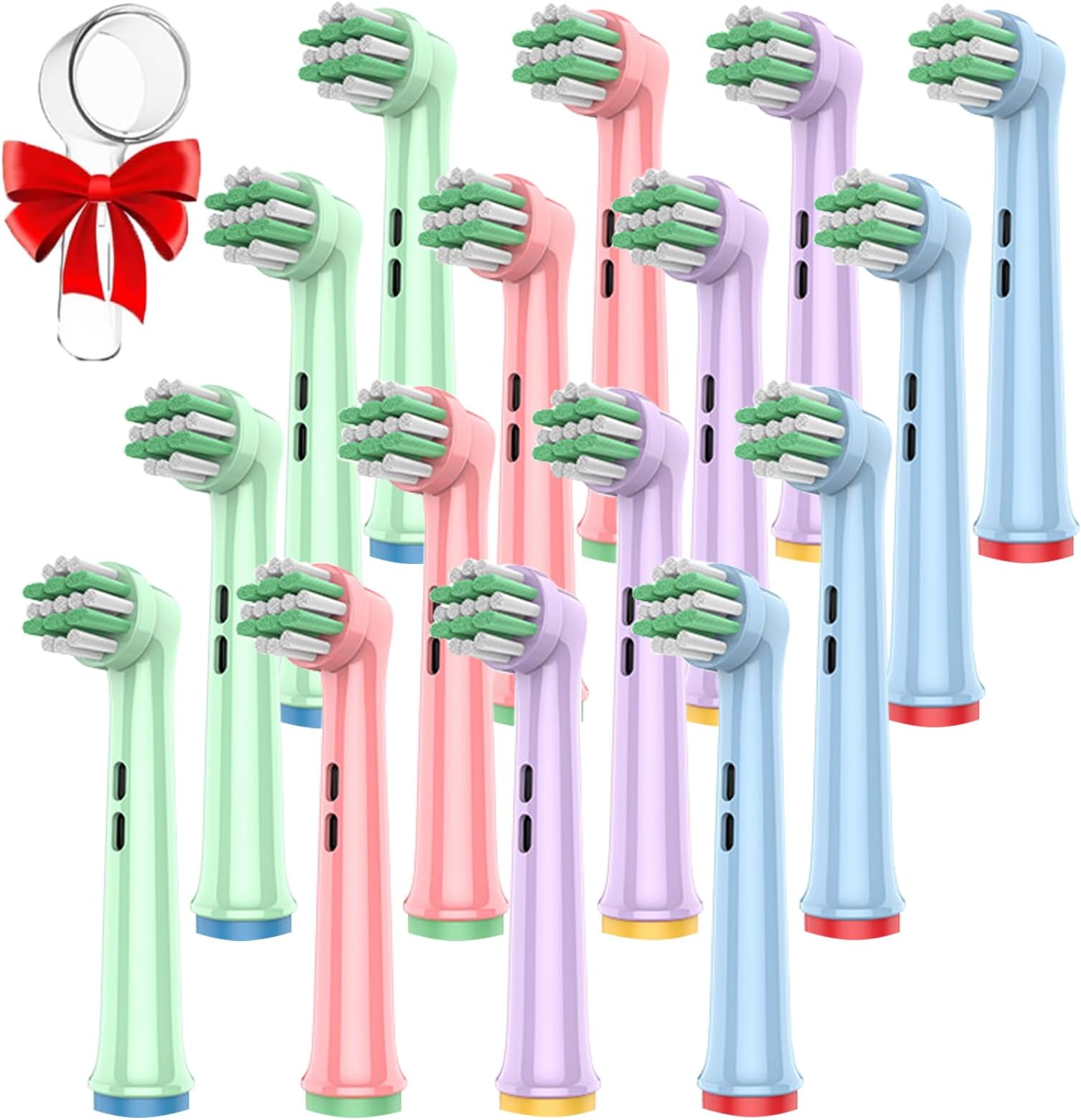 Amazon.com : HURKEYE 16pcs Kids Toothbrush Heads Compatible with Oral B ...