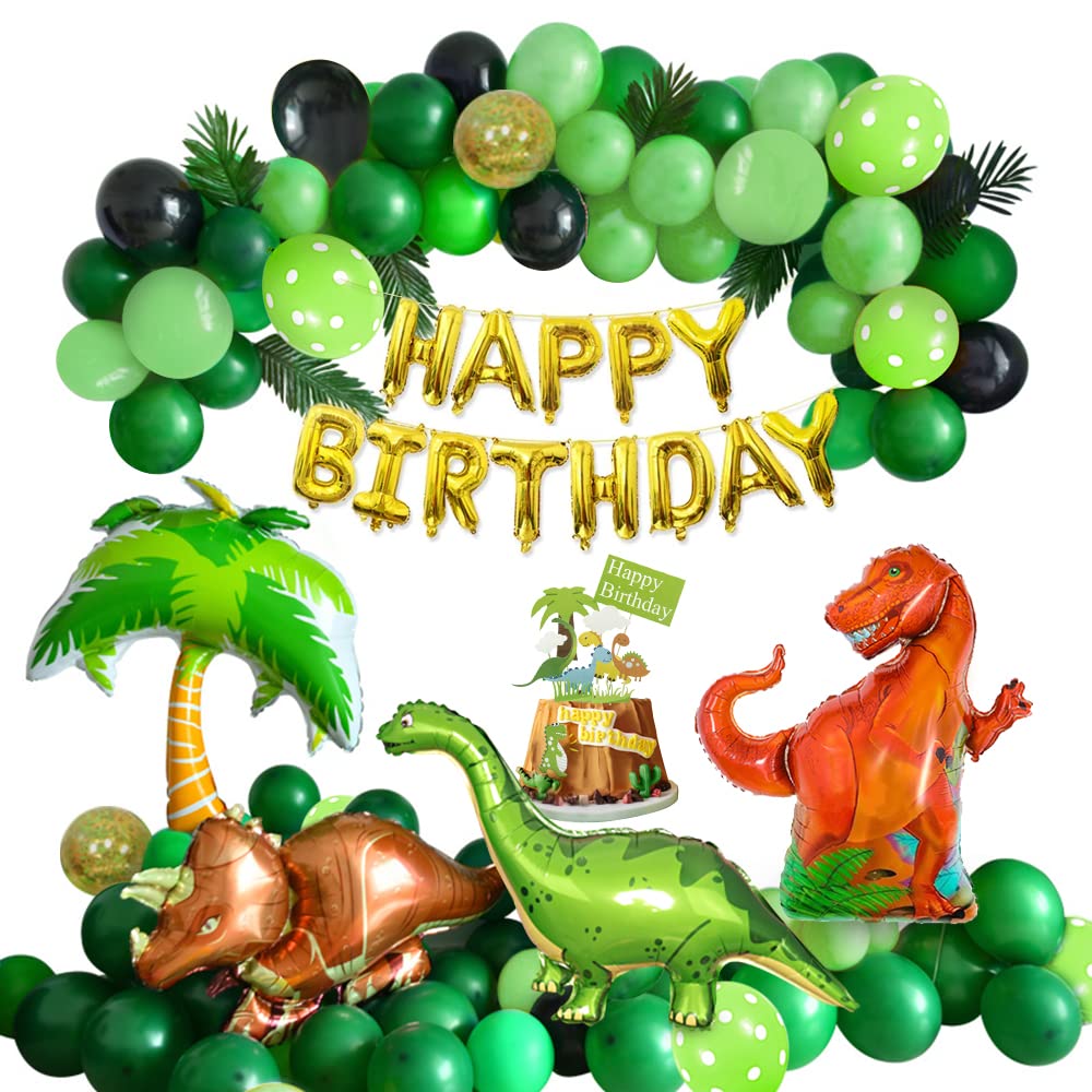 dinosaur-birthday-party-decorations-balloons-kid-dinosaur-theme-party