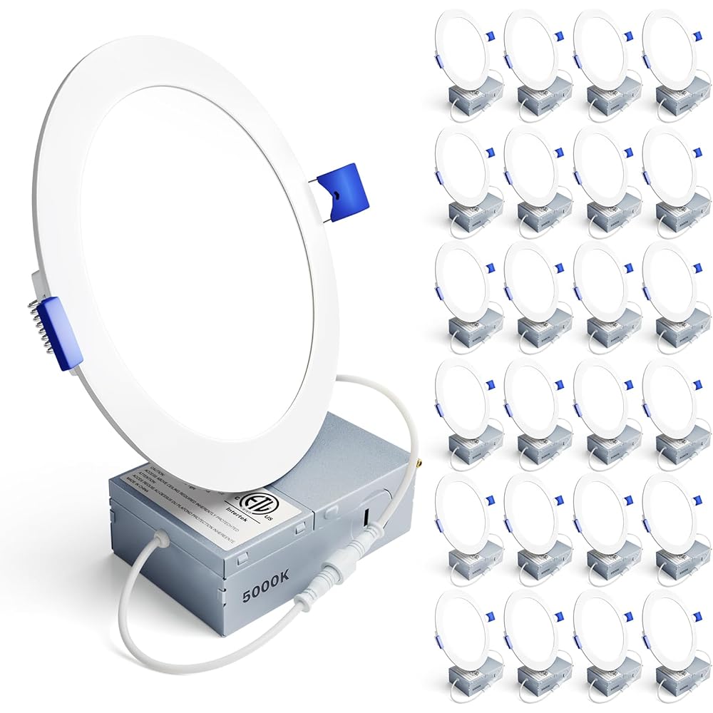 $19/mo - Finance Ensenior 24 Pack 6 Inch LED Recessed Light, Dimmable ...