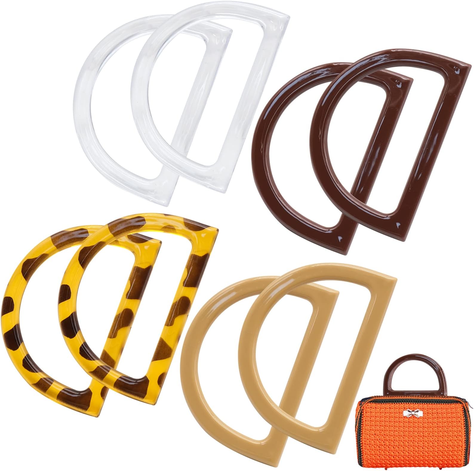 Purse Handles D Shape Handbag Handles Bag Handle Replacement Handbag ...