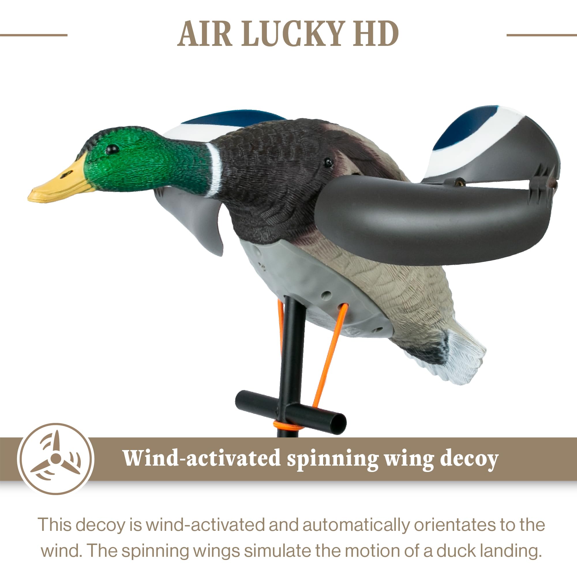 Snapklik.com : Lucky Duck Spinning Wing Motion Duck Decoys For Hunters