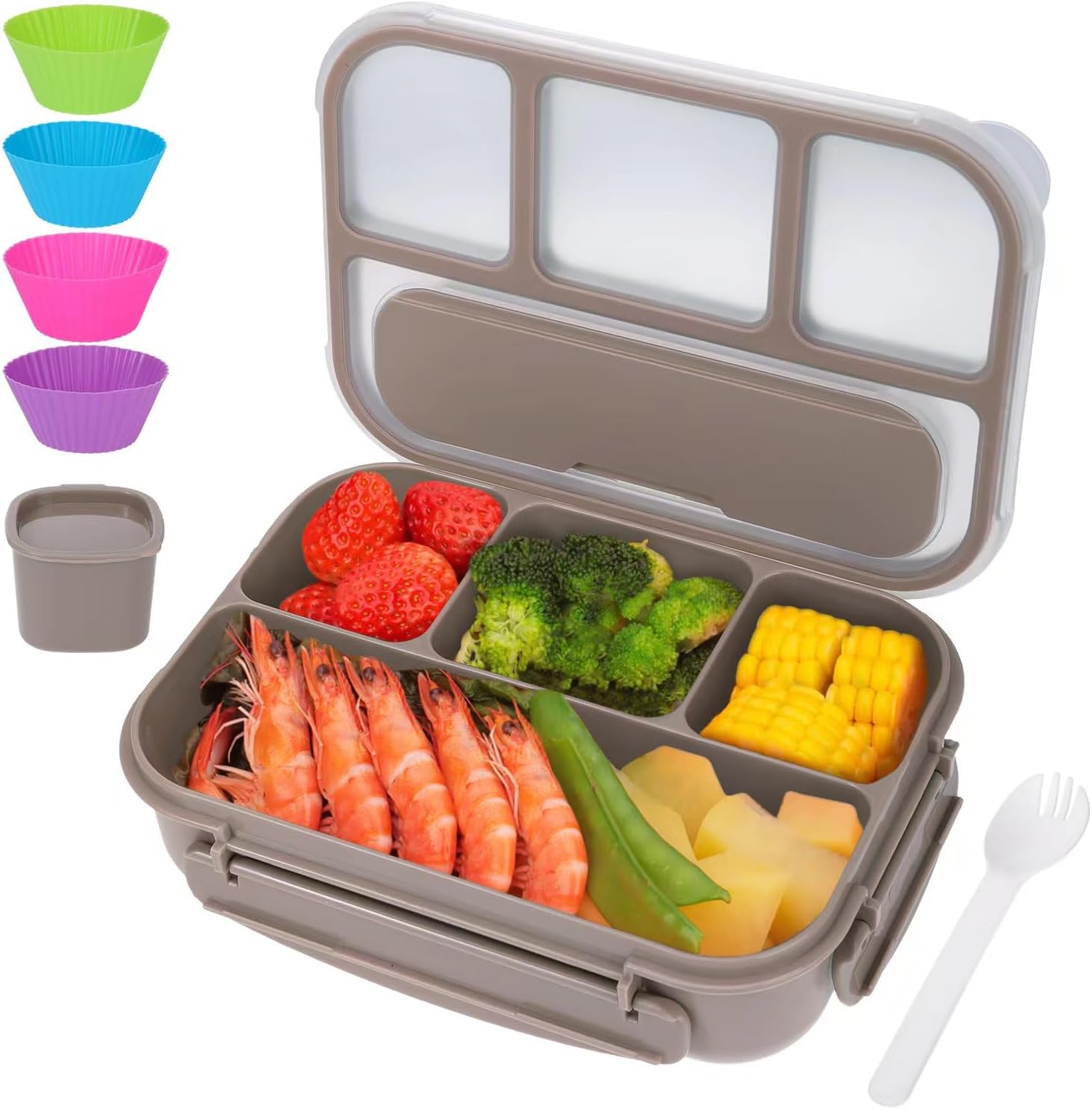 Amazon.com: Bento Box Adult Lunch Box, Lunch Containers for Kids Girls ...