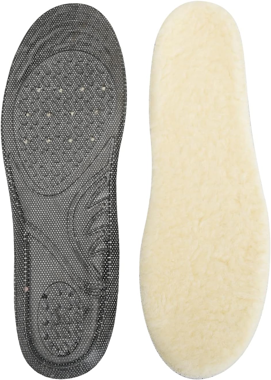 Amazon.com: APELPES Cut-to-fit Wool Insoles, Cozy & Fluffy Premium ...