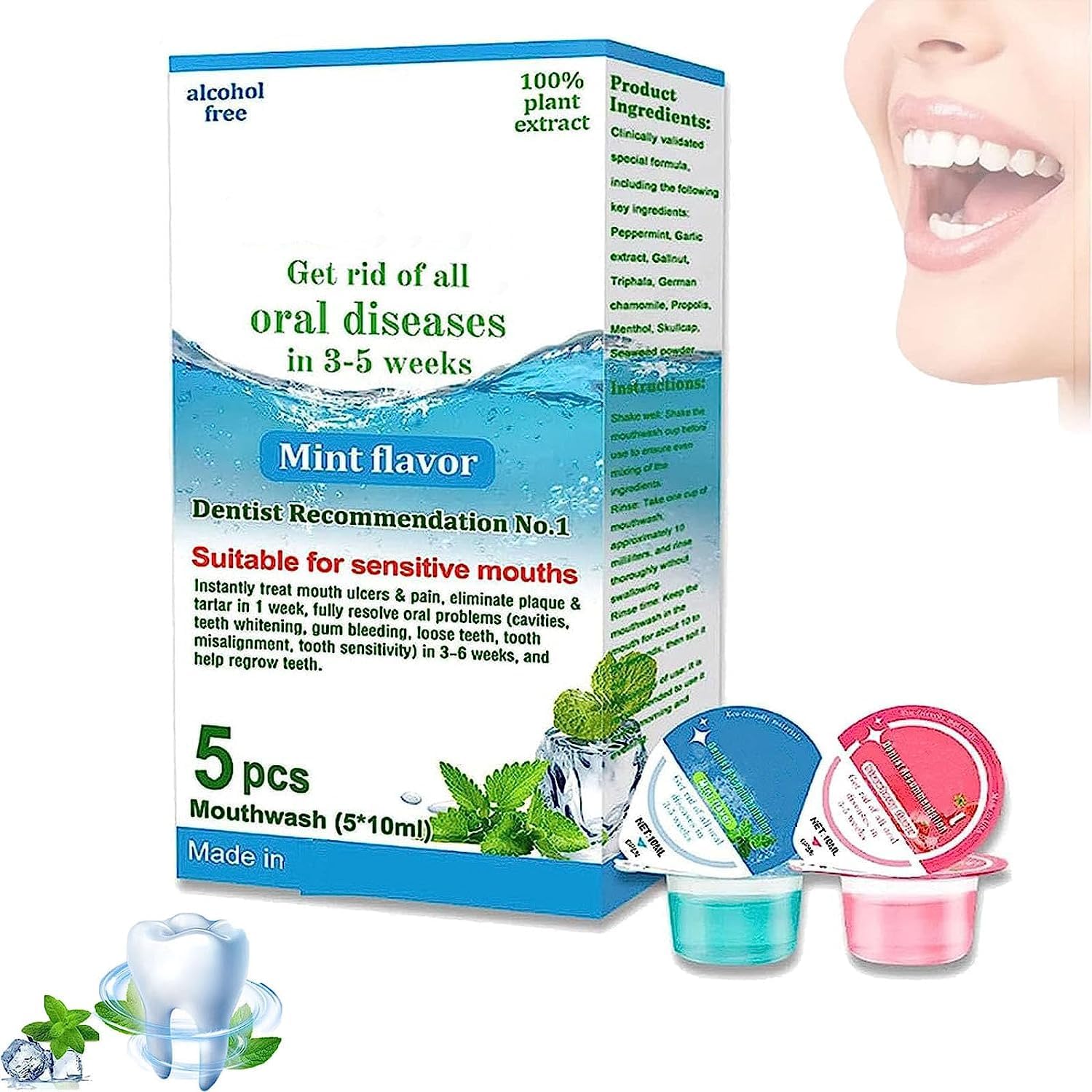 OralHeal Jelly Cup Mouthwash Restoring Teeth and Mouth to Health ...