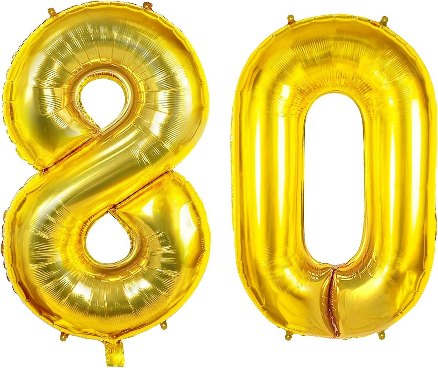 Amazon.com: Number 80 Balloons for 80th Birthday Party Decorations, 0 ...