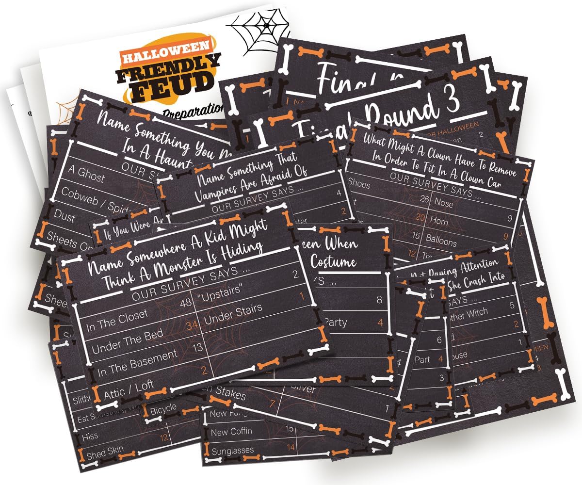Amazon.com: Halloween Friendly Feud - Family Game Night Trivia Quiz for ...