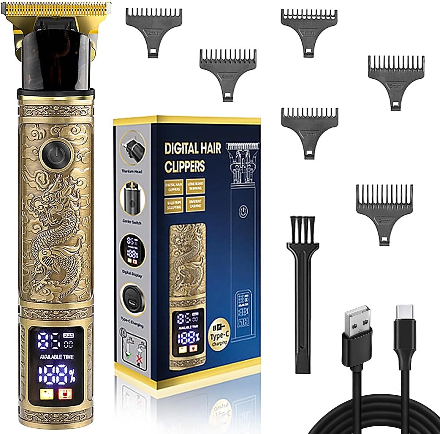 Amazon.com: DR DRACLISS Hair Clippers for Men,Cordless Zero Gapped T ...