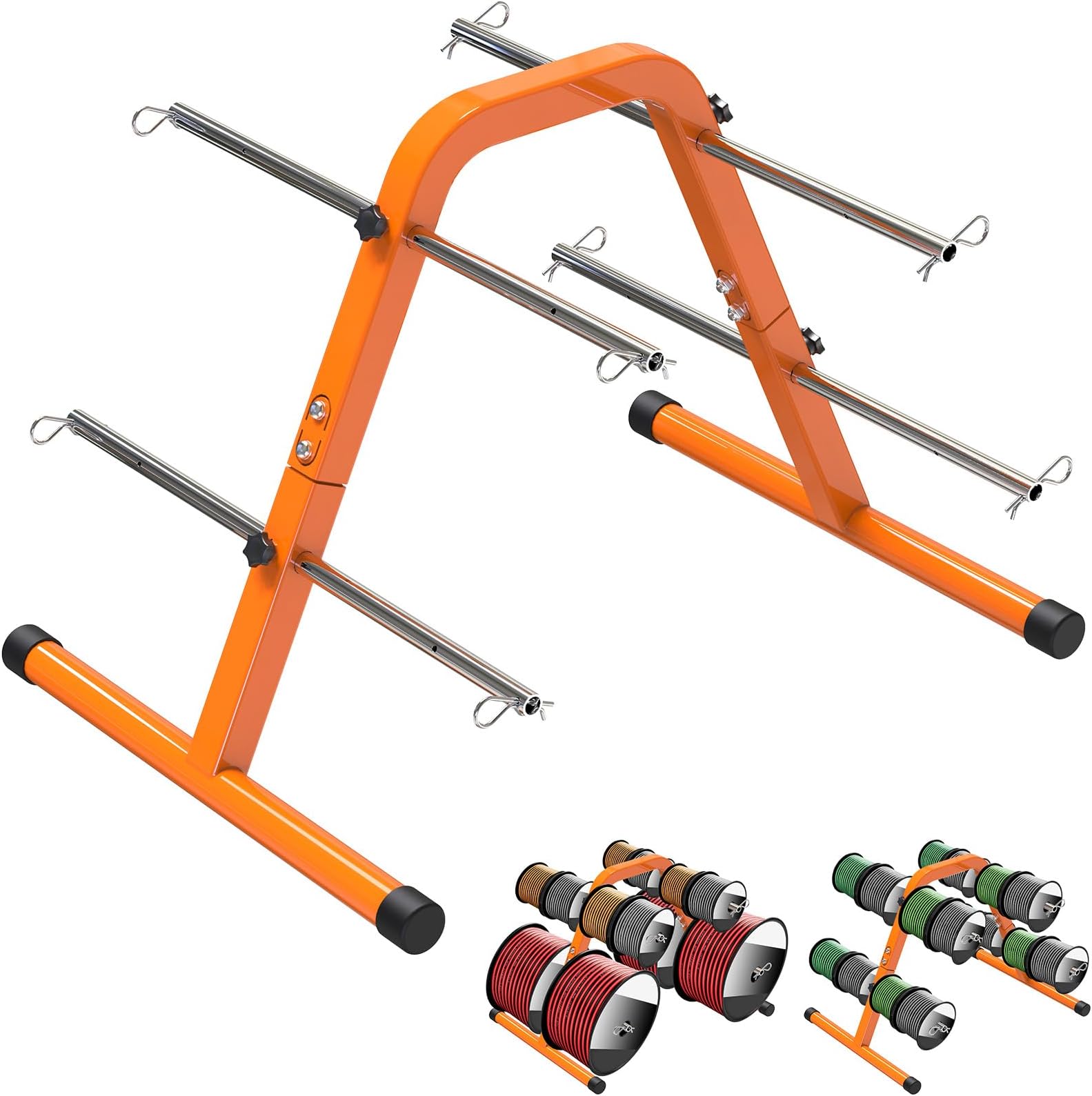 Amazon.com: ikare Wire Spool Rack, Cable Caddy Heavy Duty Multi-Spool ...