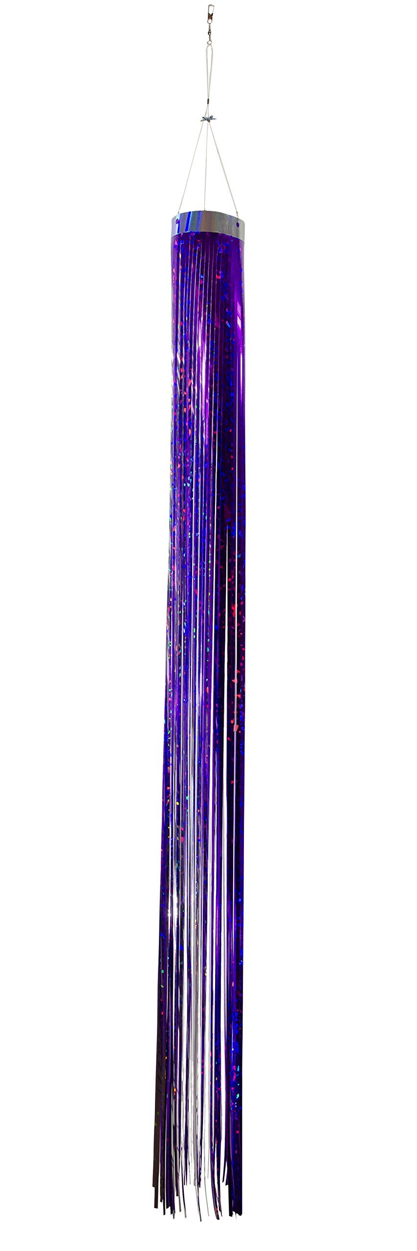 Snapklik.com : In The Breeze 9056 Purple Mylar Holographic Windsock