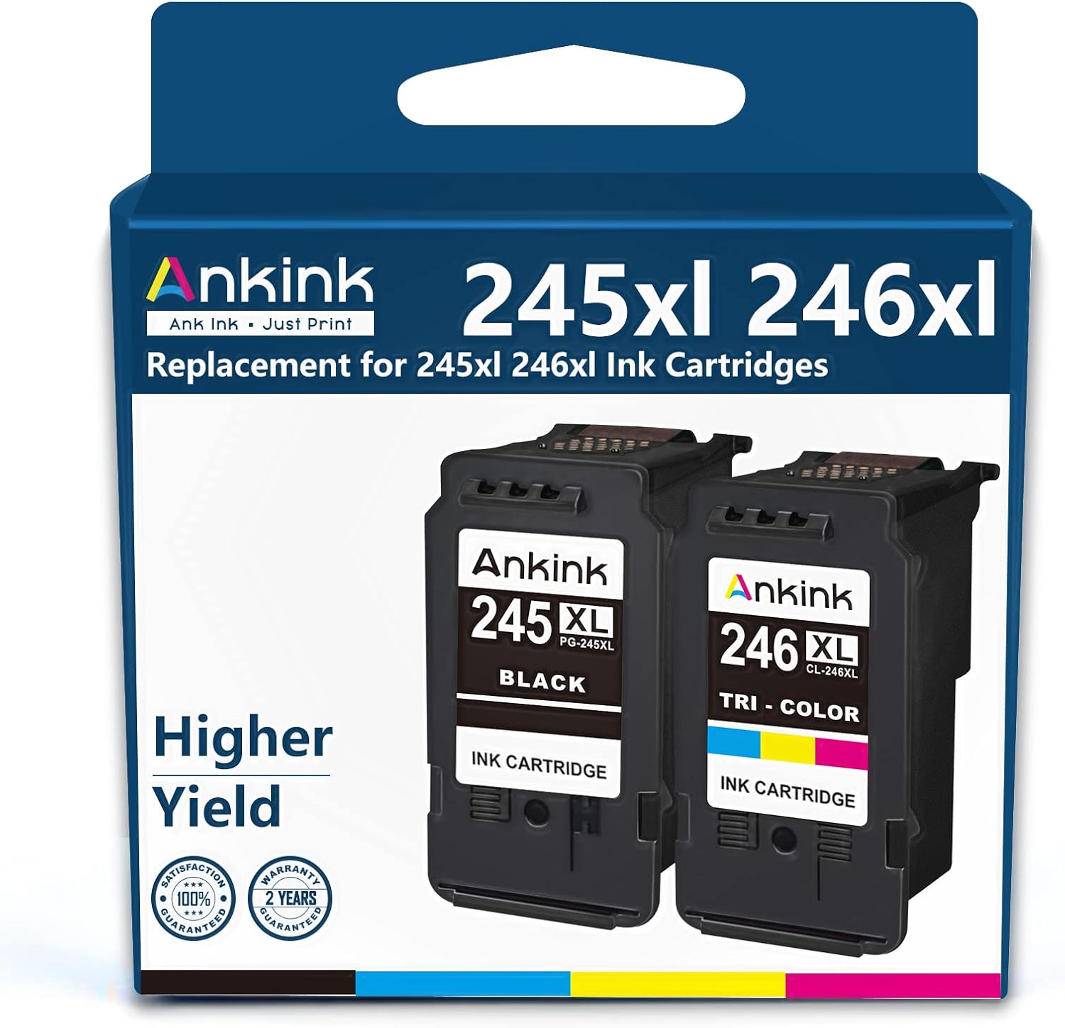 Amazon.com: Ankink Higher Yield 245XL 246XL Ink Cartridge Black Color ...