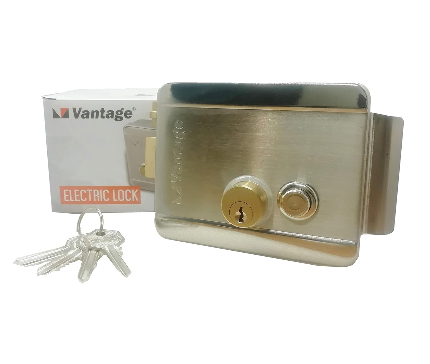 Vantage EL200 Key Door Lock (Silver, Painted Finish) : Amazon.in: Home ...