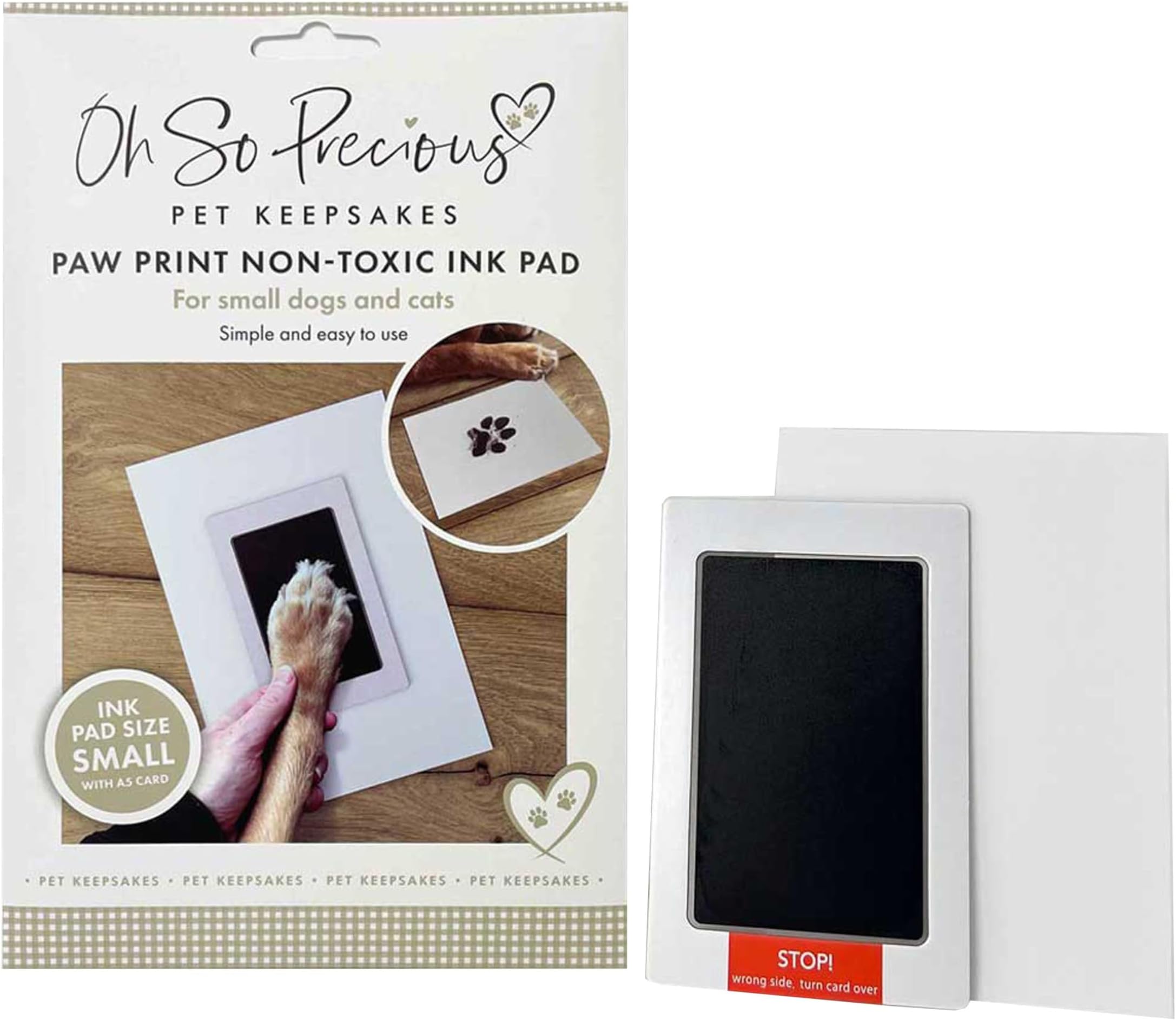 Pet Keepsake Kit - Memory Box, Clay Paw Print Impression, Fur Keepsake ...