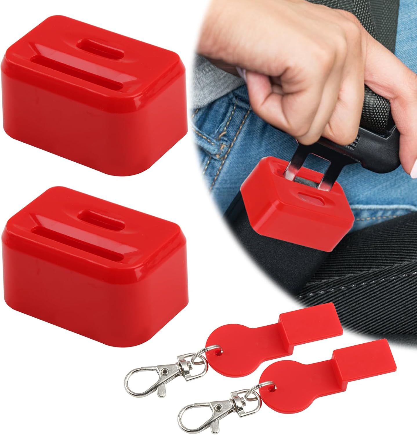 Seatbelt Clip Covers, 2 Sets Safety Seat Belt Clip for Kids Seat Belt ...