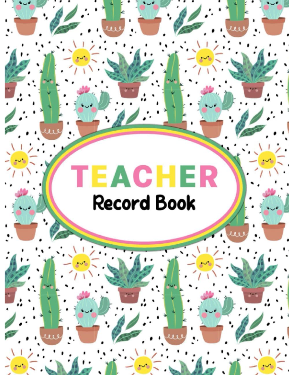 Teacher Record Book for Grading: Grade Record Book | Cactus Style ...