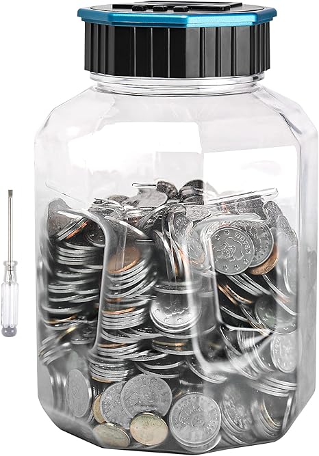 Amazon.com: X-Large Piggy Bank for Adults Kids,Vcertcpl Digital ...