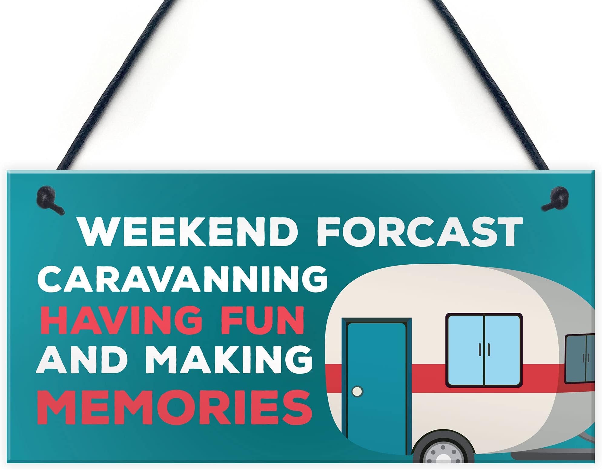 RED OCEAN Funny Caravan Sign Home Decor Sign For Caravan Campervan ...