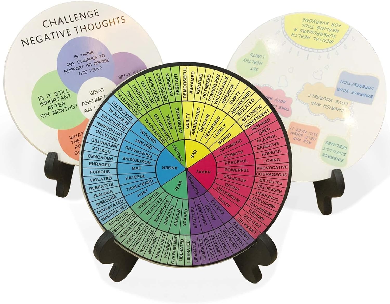 Amazon.com : DTESL 3 Pieces Can Control Feelings Wheel Therapy Office ...