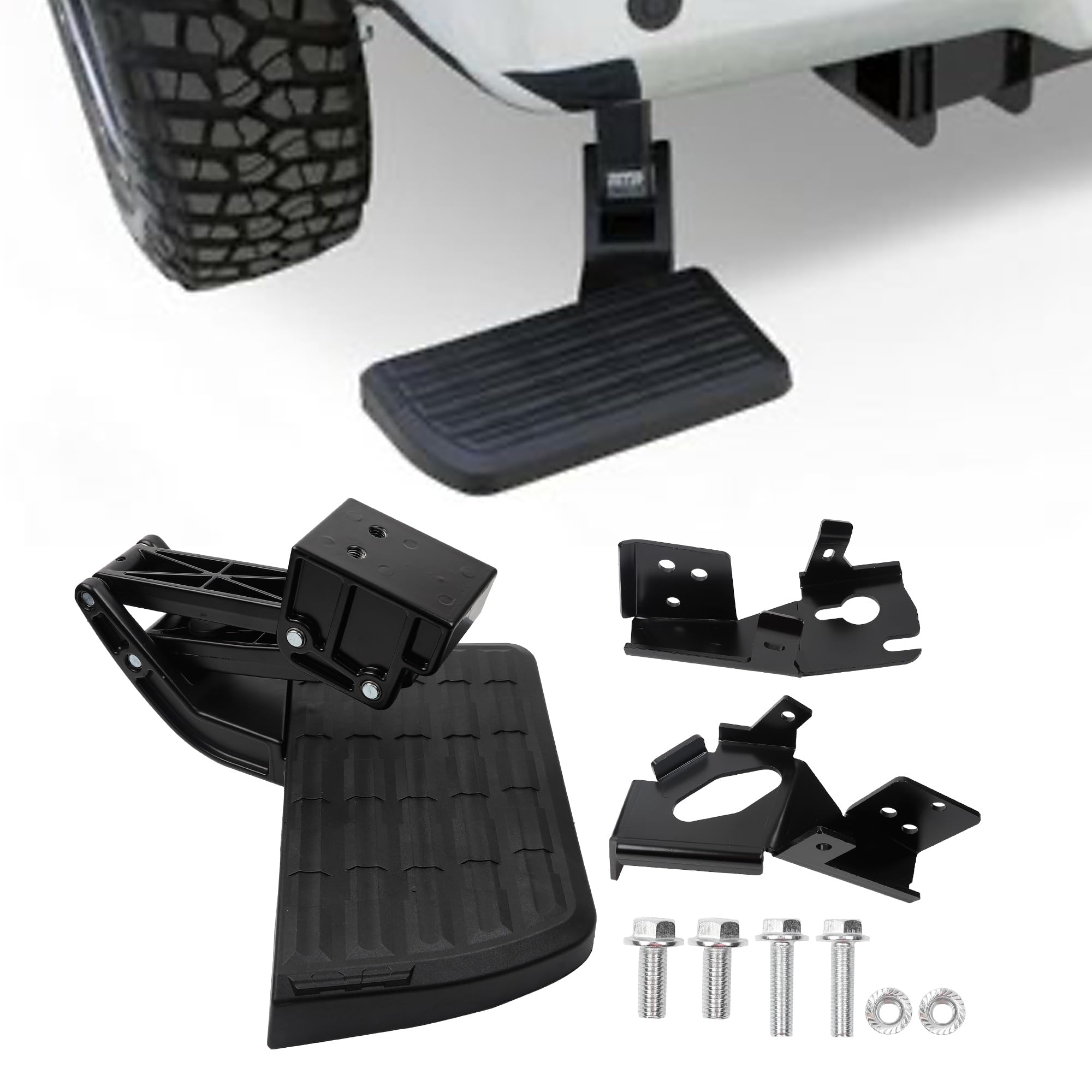 Amazon.com: Dasbecan 75313-01A Rear Bed Step Folding Truck Step Flip ...