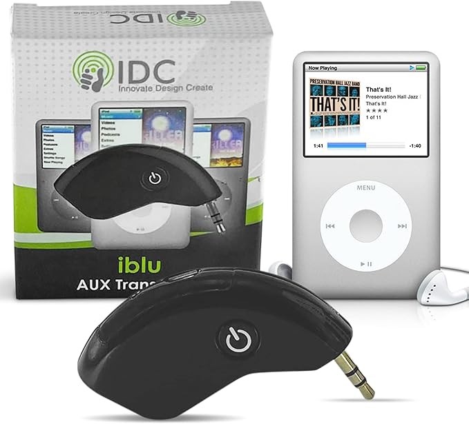 Bluetooth iPod AUX Transmitter - Stream Music Wirelessly to Speakers ...