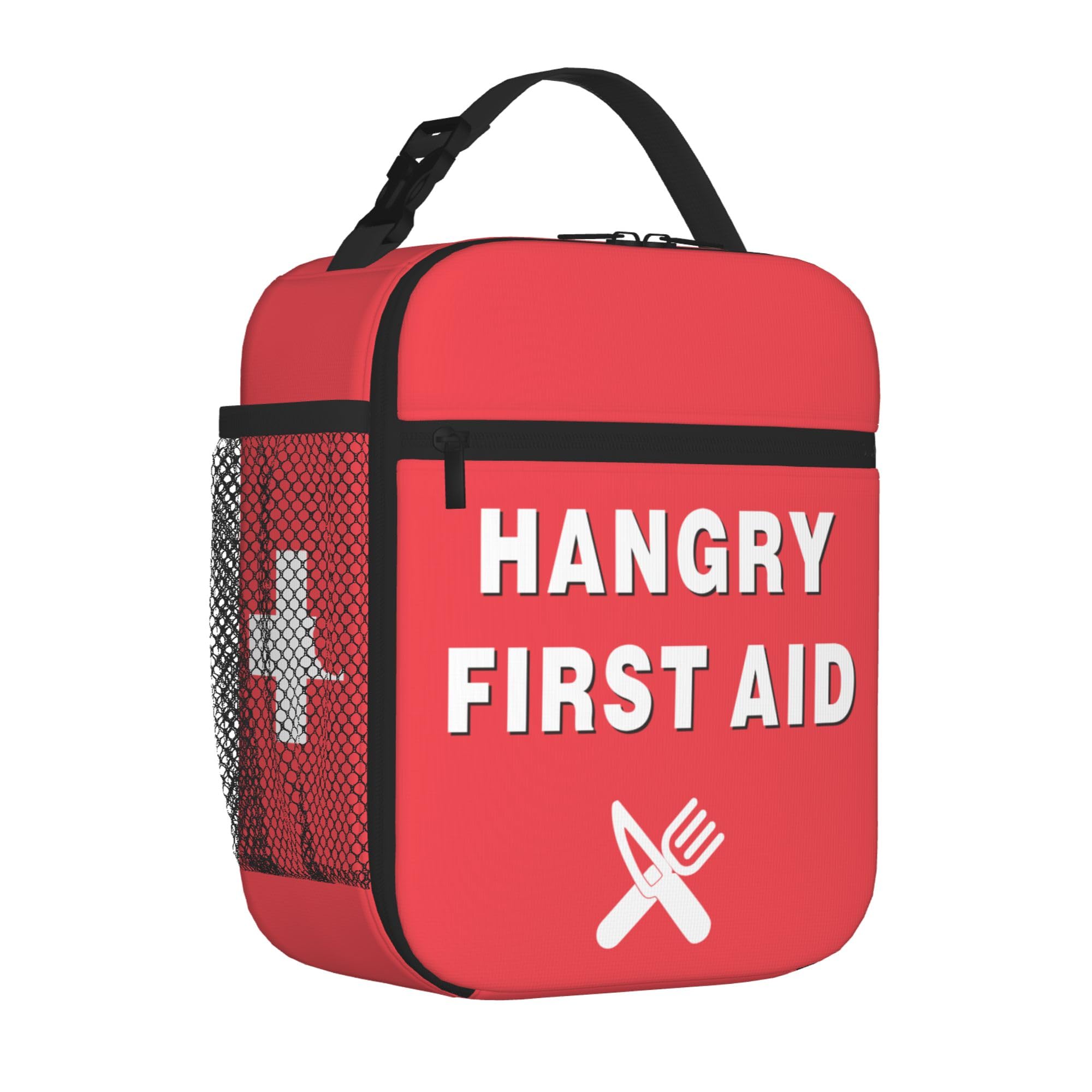 Amazon.com: COEIOBEO Funny Hangry First Aid Insulated Lunch Box ...