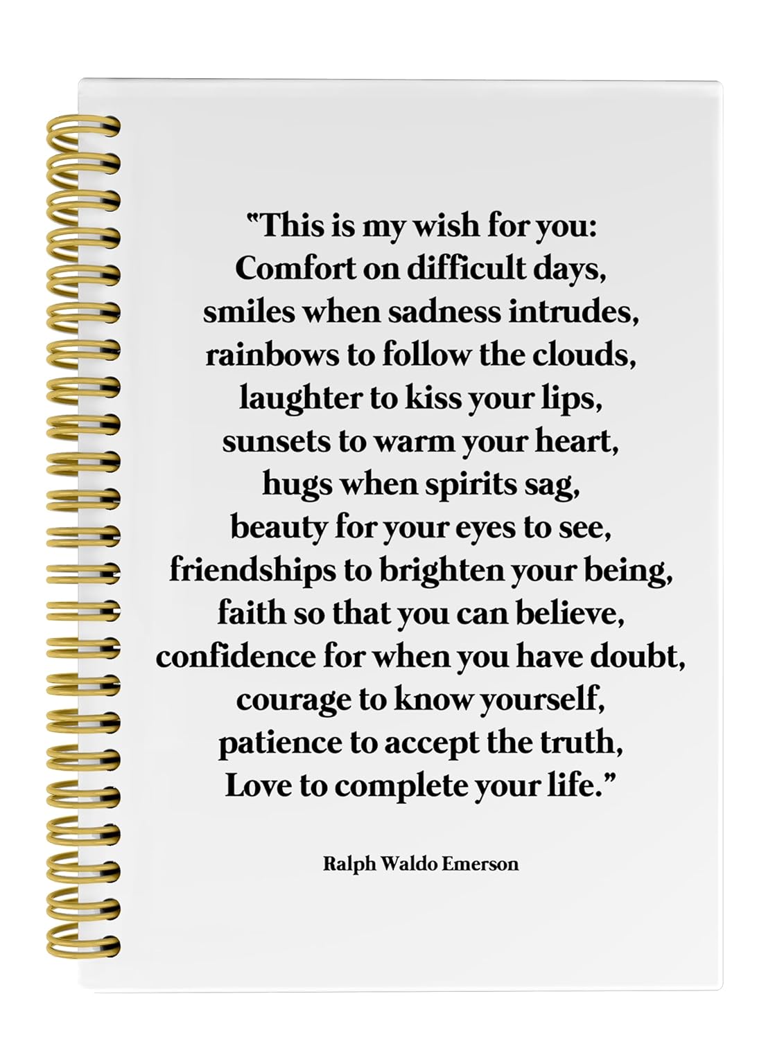 Knibeo Inspirational Quotes Notebook Journal - Ralph Waldo Emerson ...