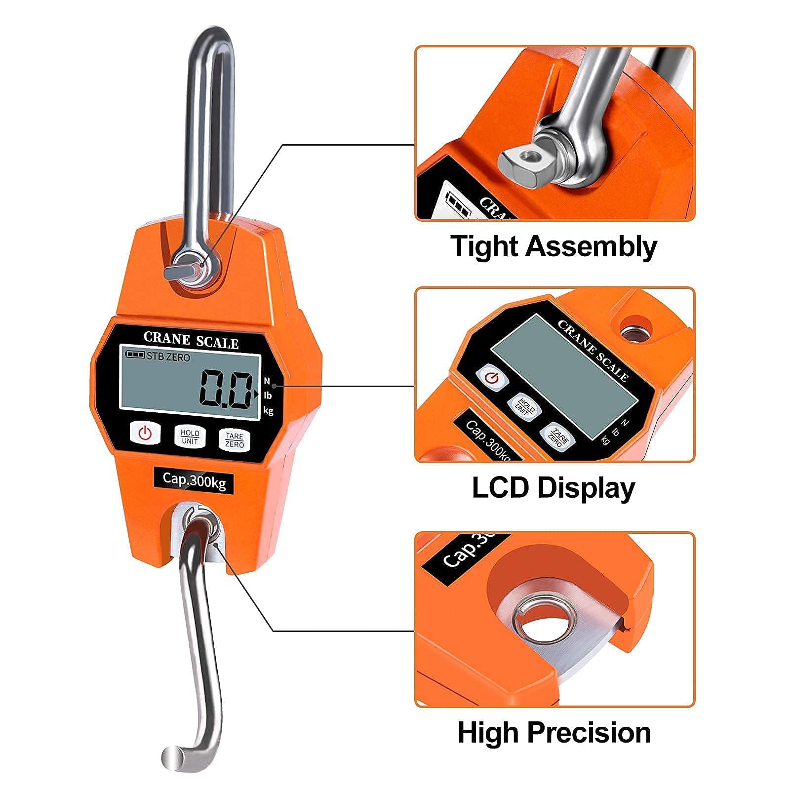 Buy Digital Hanging Scale With Precision Sensor 660LB Spring Hanging buy-digital-hanging-scale-with-precision-sensor-660lb-spring-hanging